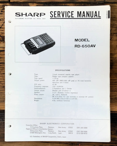 Cassette Service Manual *Original* – Vintage Audio Store - Vintage ...