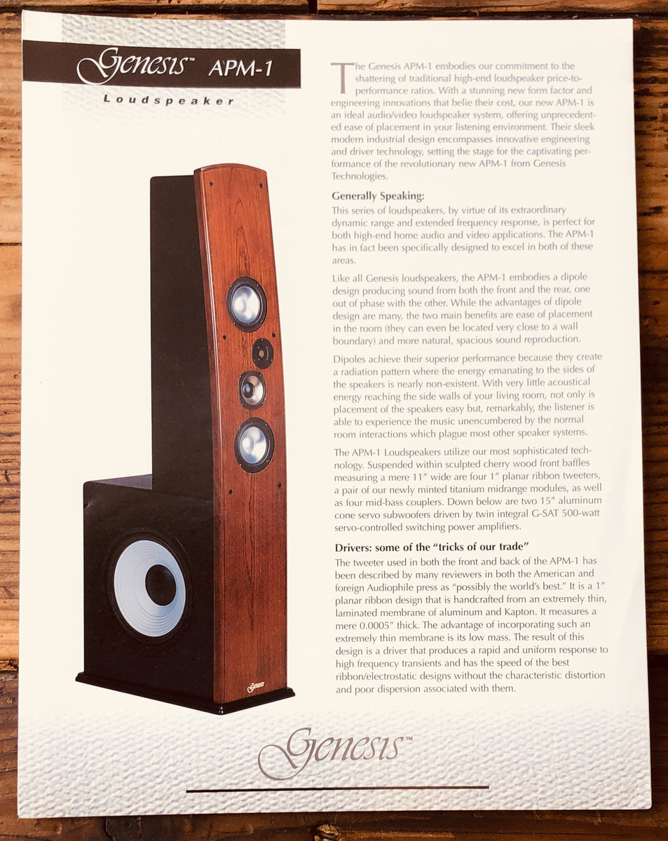 Speaker *Original* – Vintage Audio Store - Vintage Service Manuals, Stereo Brochures and Parts
