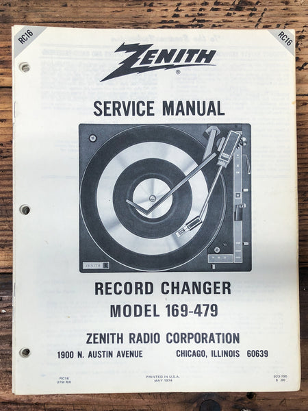 Record Player / Turntable Service Manual *Original* – Vintage Audio ...