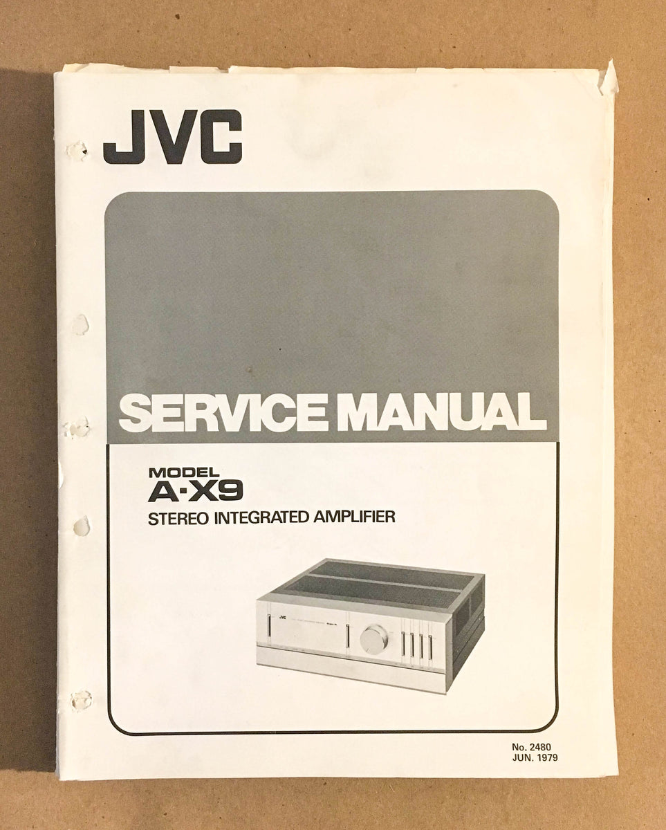 JVC A-X9 Amplifier Service Manual *Original* – Vintage Audio Store ...