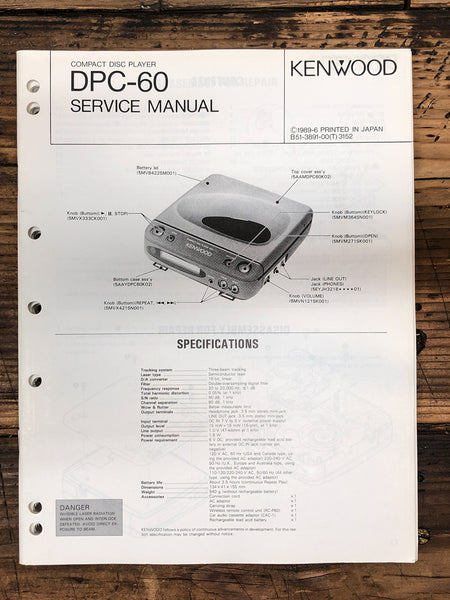 CD Player Service Manual *Original* – Vintage Audio Store - Vintage Service Manuals, Stereo ...