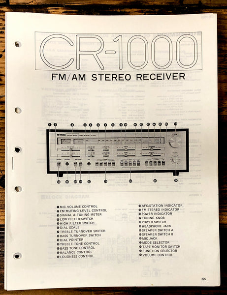 Receiver Adjustments Schematic Specs Manual *Original* – Vintage Audio ...