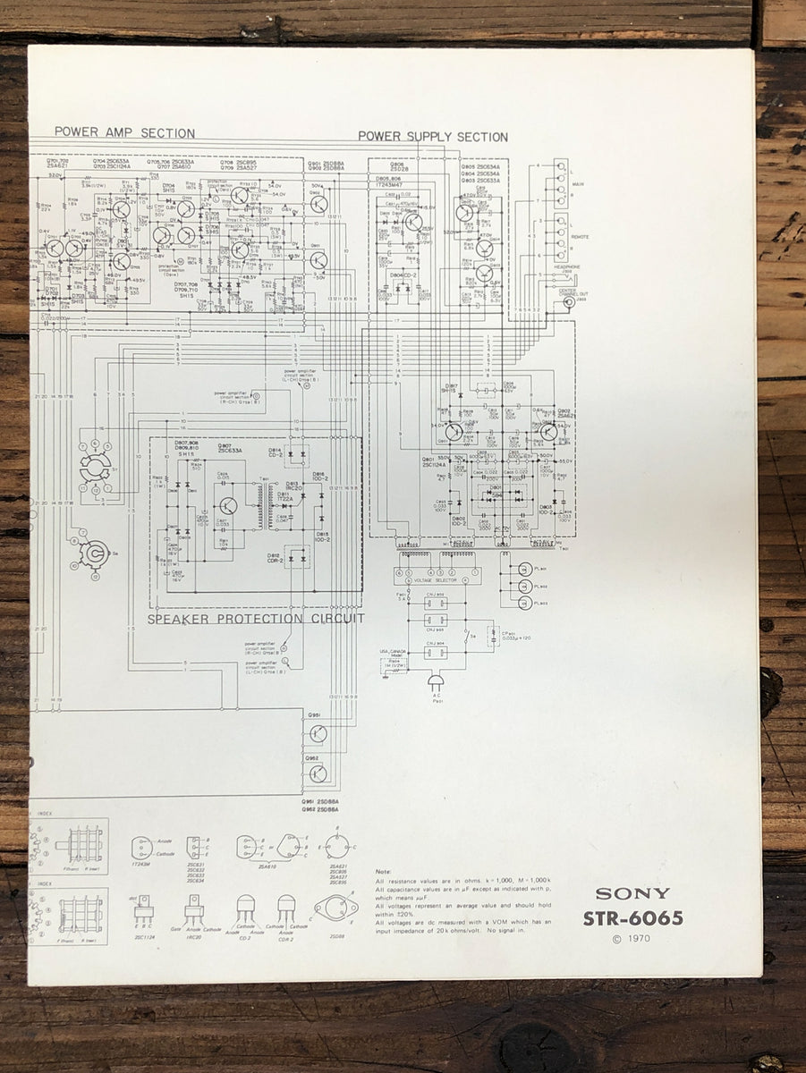 Receiver Fold Out Schematic *Original* – Vintage Audio Store - Vintage ...
