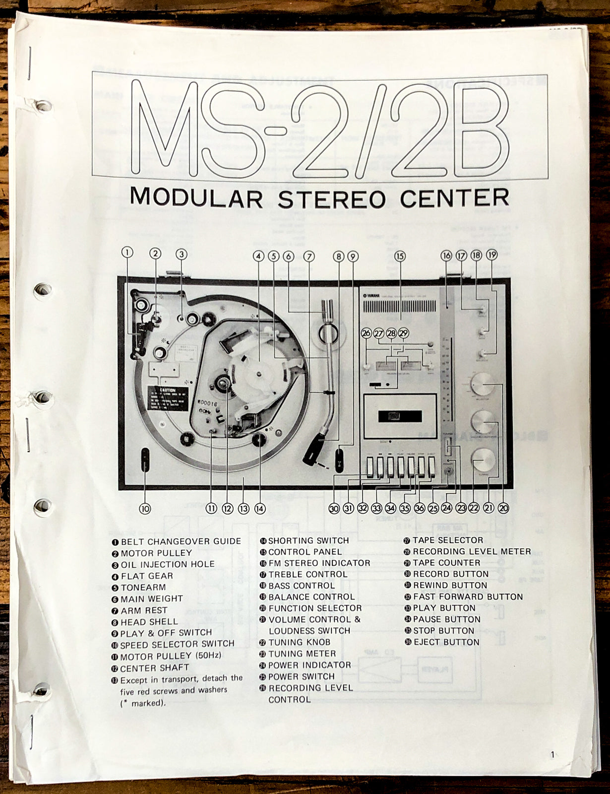 Stereo Adjustments Schematic Specs Manual *Original* – Vintage Audio ...