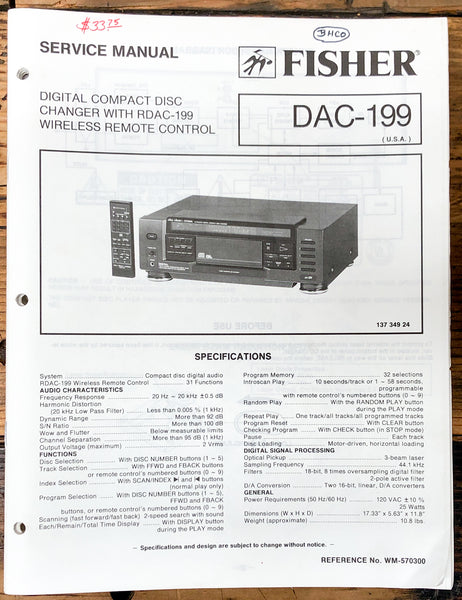 CD Player Service Manual *Original* – Vintage Audio Store - Vintage ...