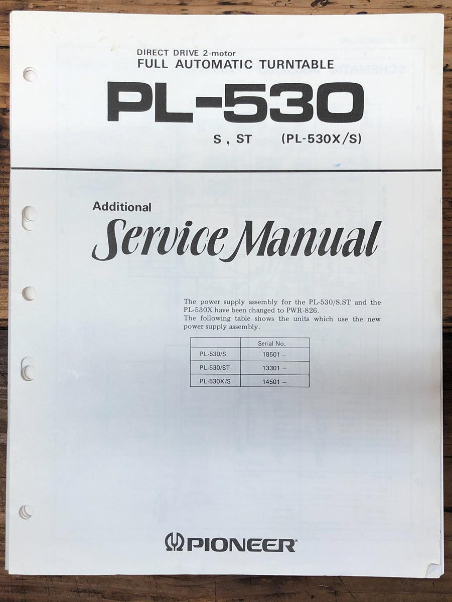 Turntable Service Manual *Original* – Vintage Audio Store - Vintage ...