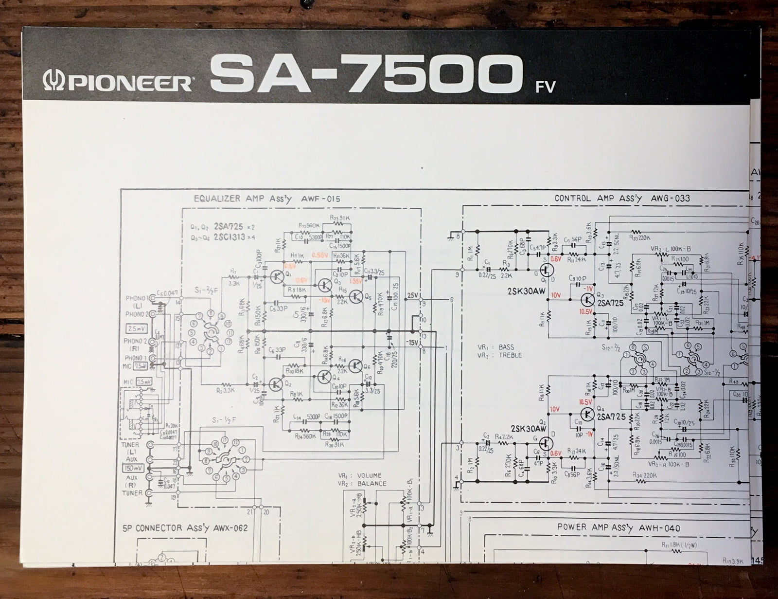 Amplifier Large Fold Out Schematic *Original* – Vintage Audio Store ...
