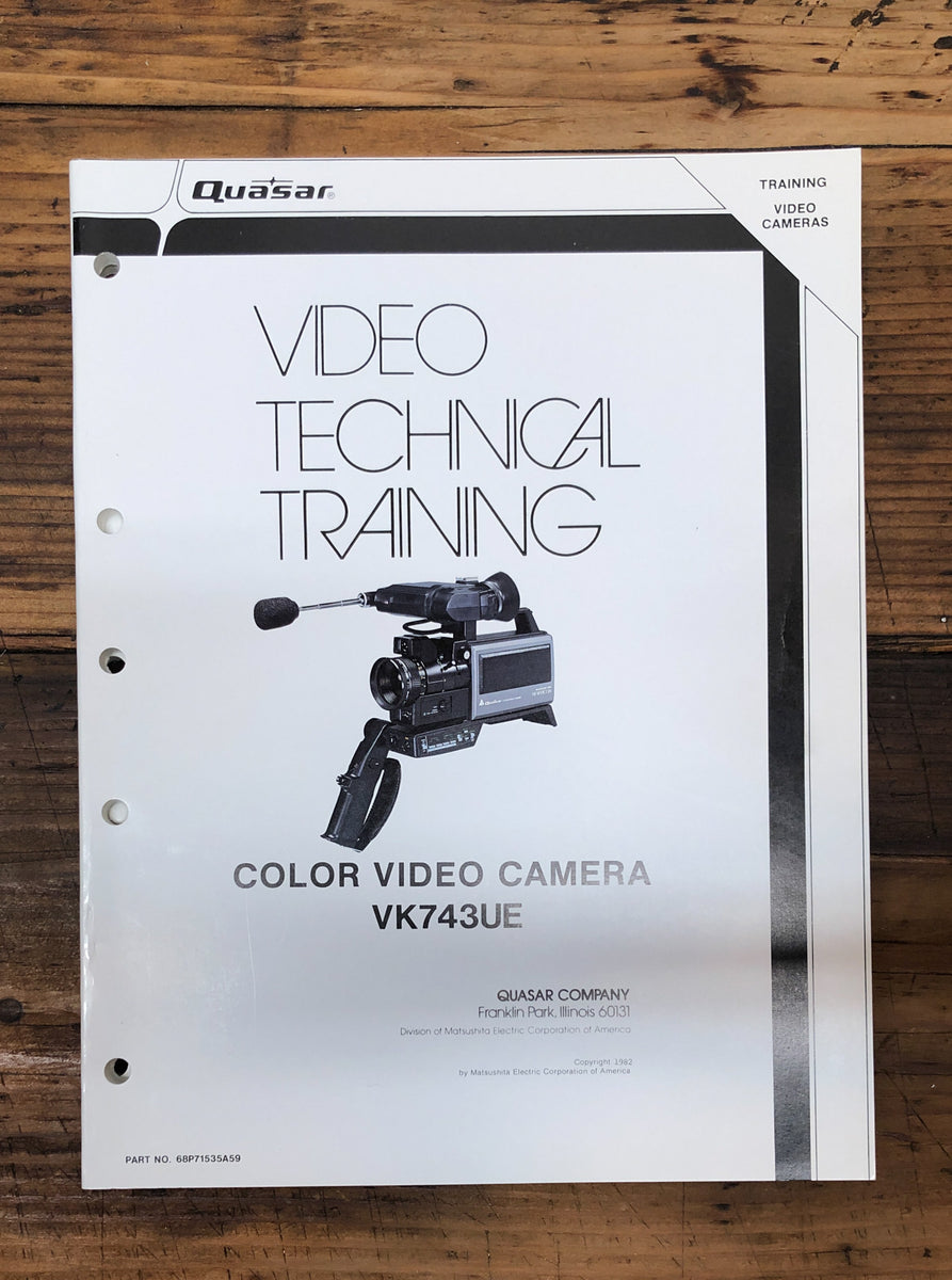 Video Camera Training Manual *Original* – Vintage Audio Store - Vintage ...