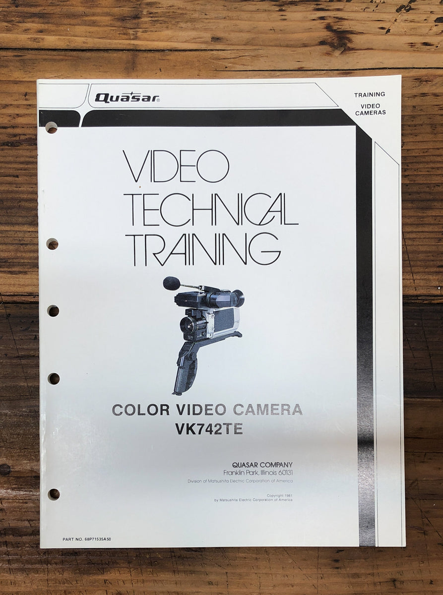 Video Camera Training Manual *Original* – Vintage Audio Store - Vintage ...