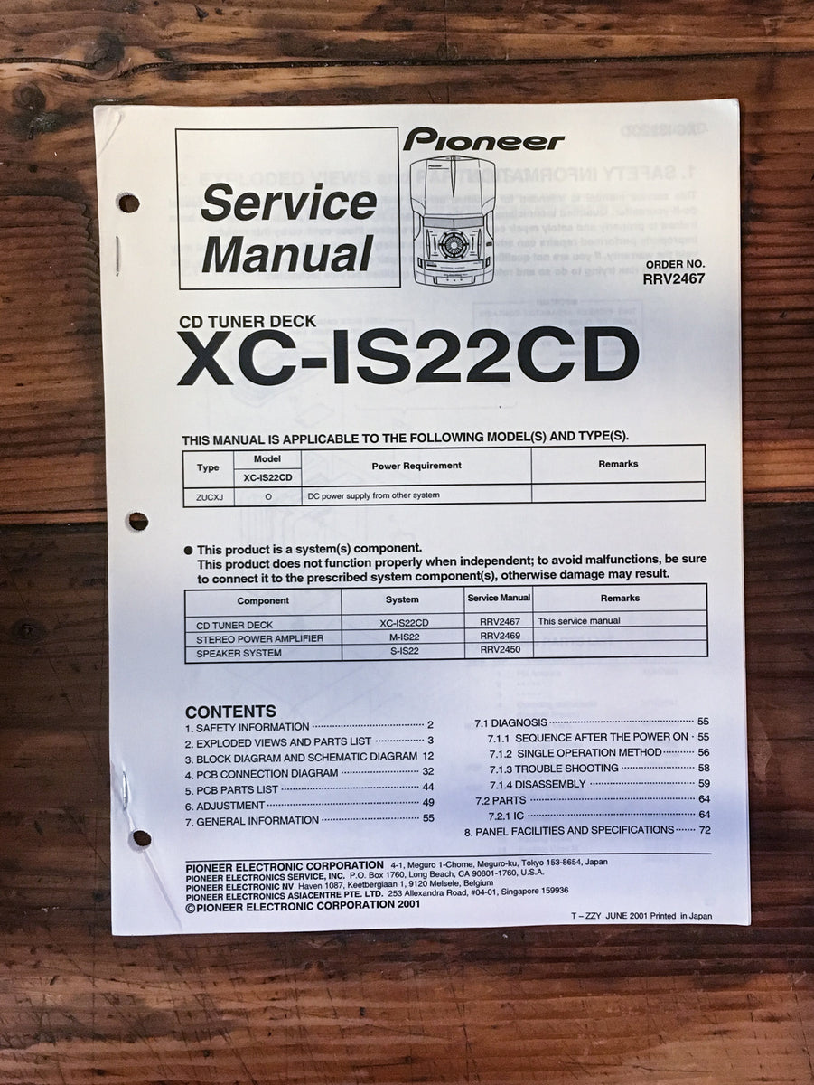 Stereo Service Manual *Original* – Vintage Audio Store - Vintage ...