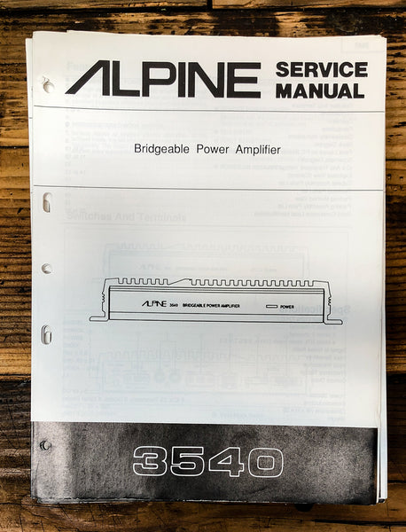 Power Amplifier Service Manual *Original* – Vintage Audio Store ...