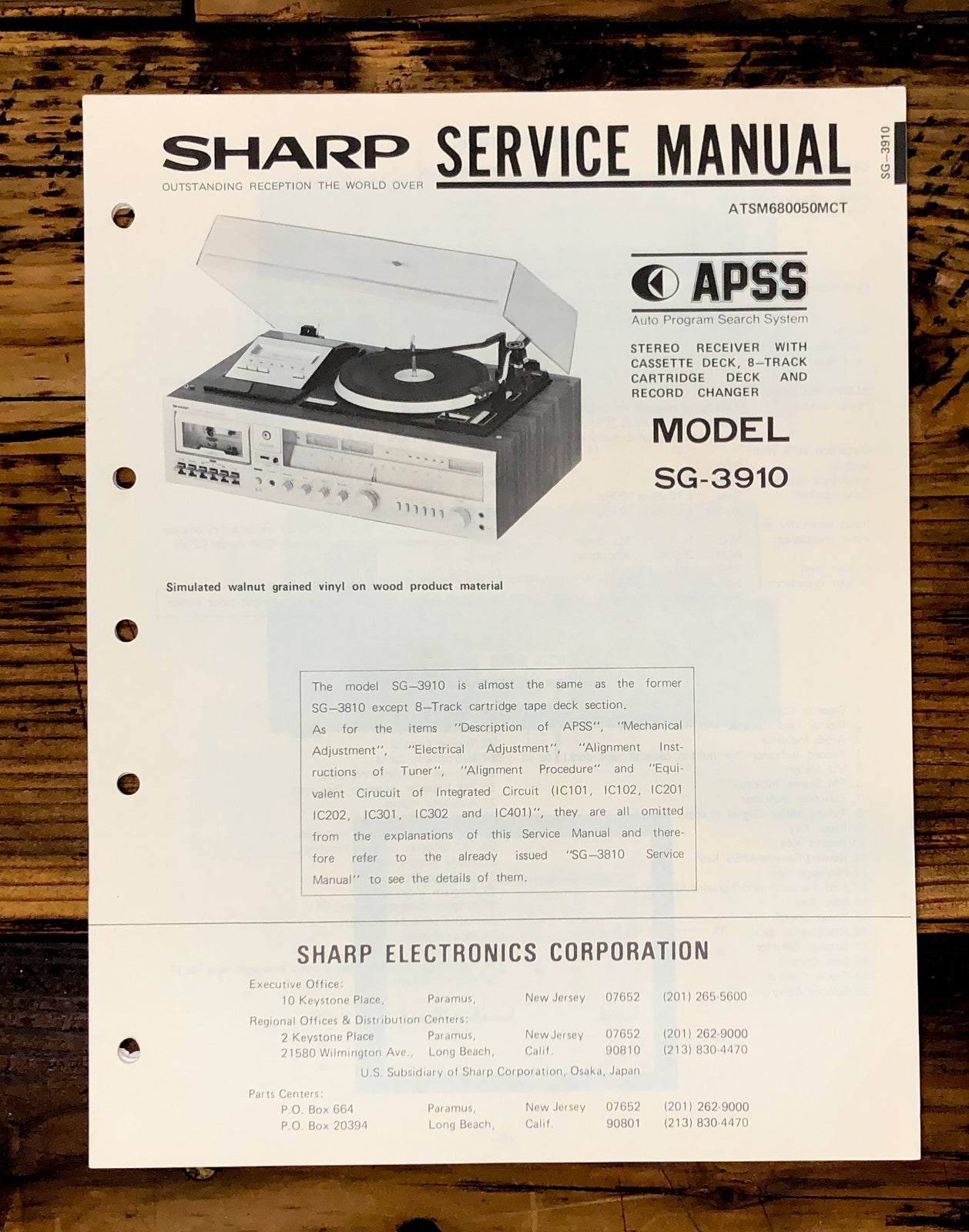 Radio / Stereo System Service Manual *Original* – Vintage Audio Store - Vintage Service Manuals ...