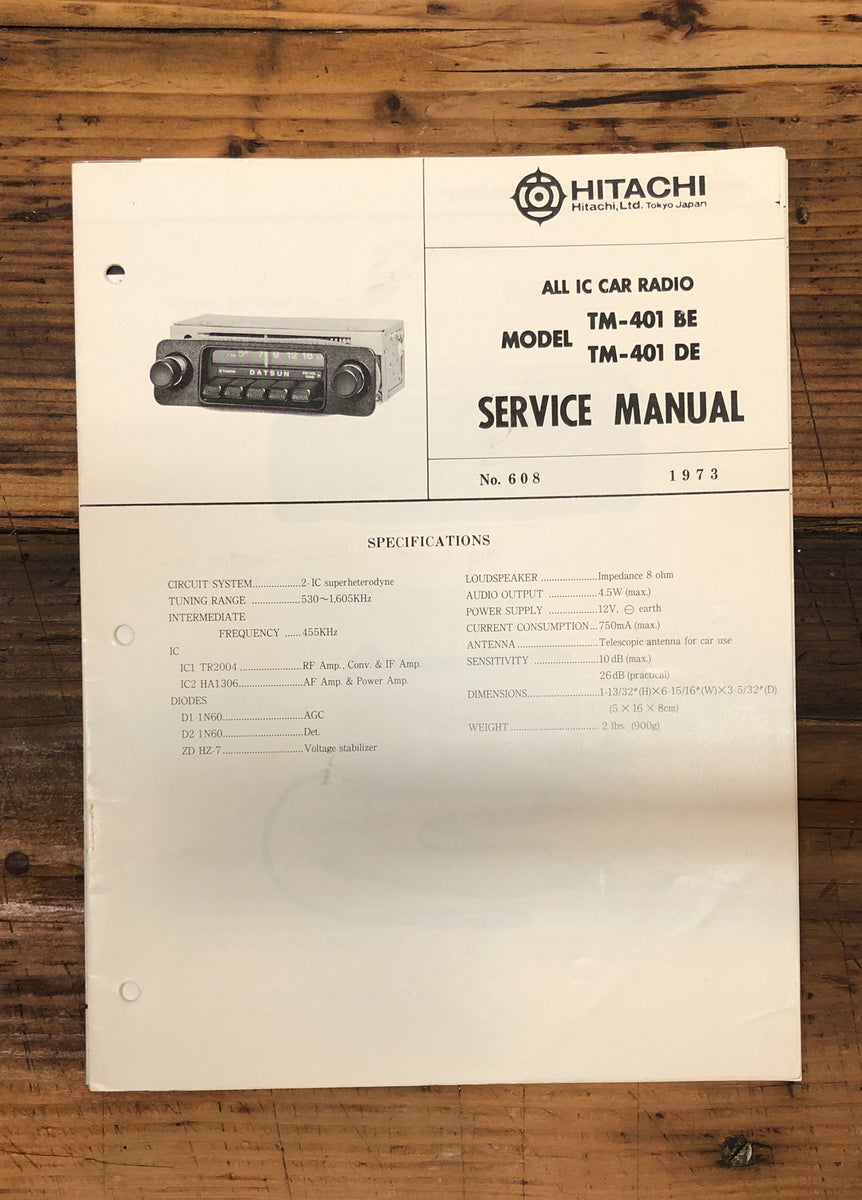 Car Radio Service Manual *Original* – Vintage Audio Store - Vintage ...