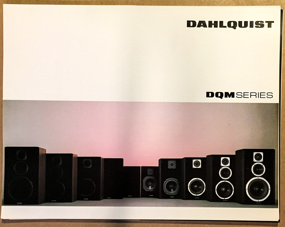 Dahlquist DQM Series DQM-3 -5 -7 -9 Compact Dealer Spec Sheet *Origina ...
