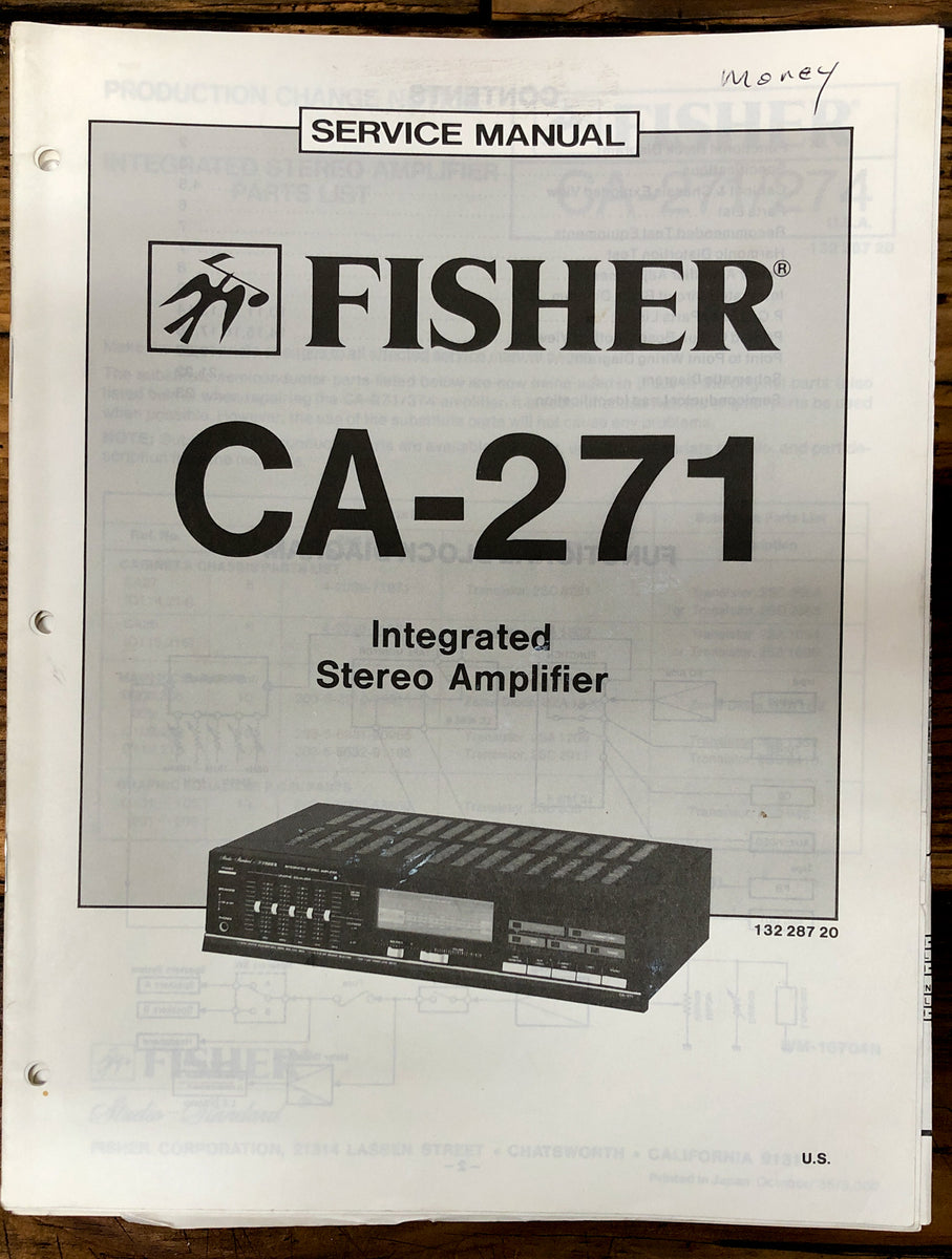 Amplifier Service Manual *Original* – Vintage Audio Store - Vintage ...