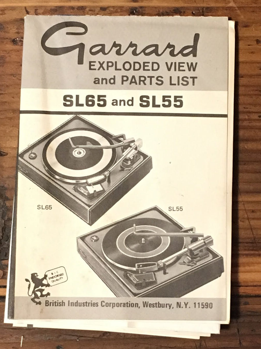 Turntable Exploded View & Parts List *Original* – Vintage Audio Store ...
