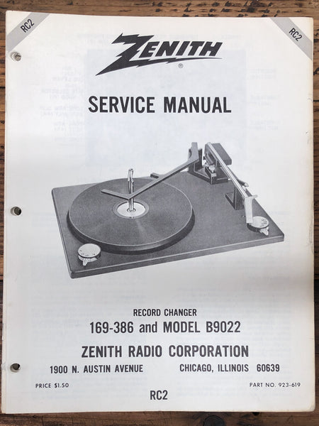 Record Player / Turntable Service Manual *Original* – Vintage Audio ...