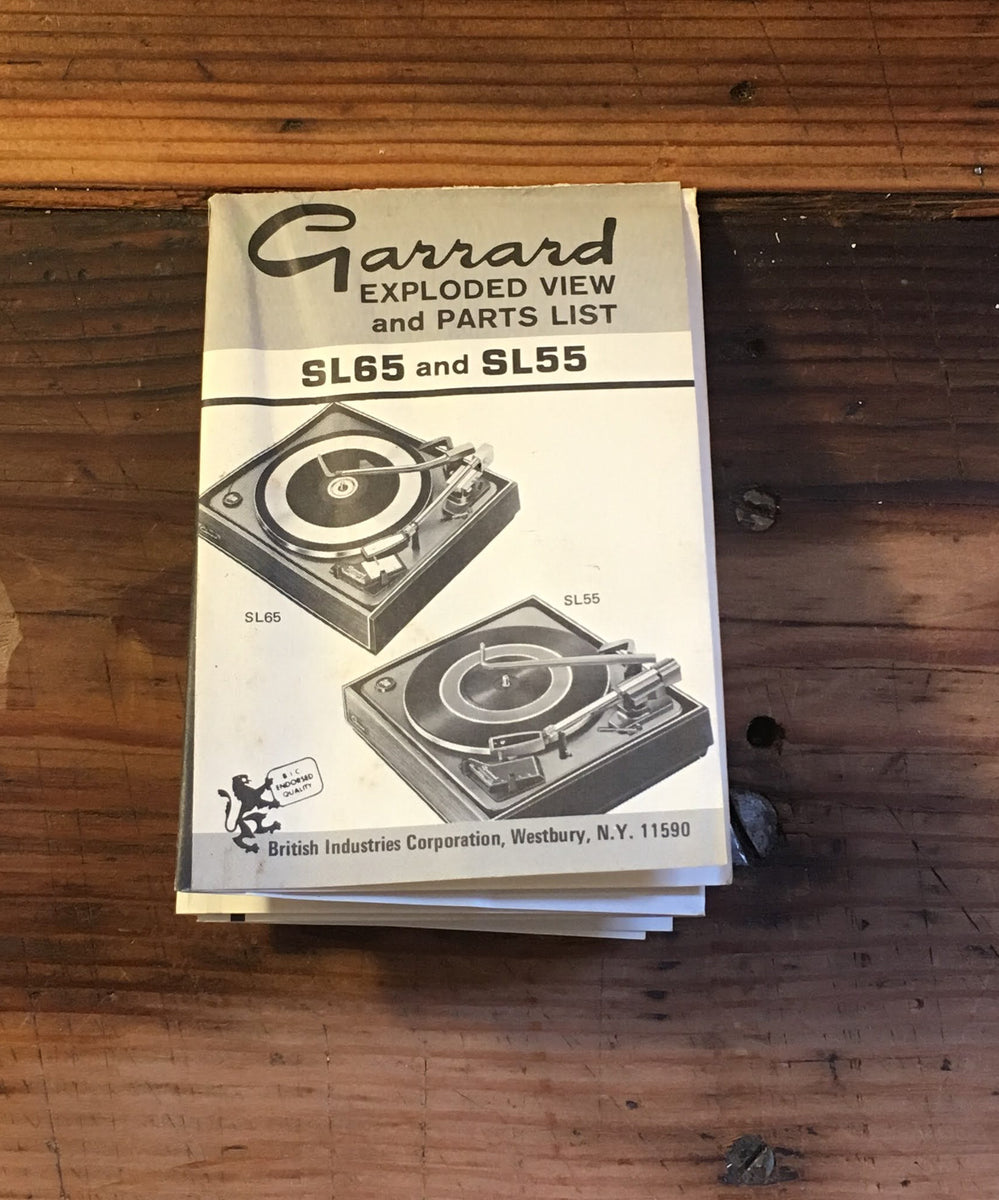 Record Player / Turntable Exploded View & Parts List *Orig* – Vintage ...