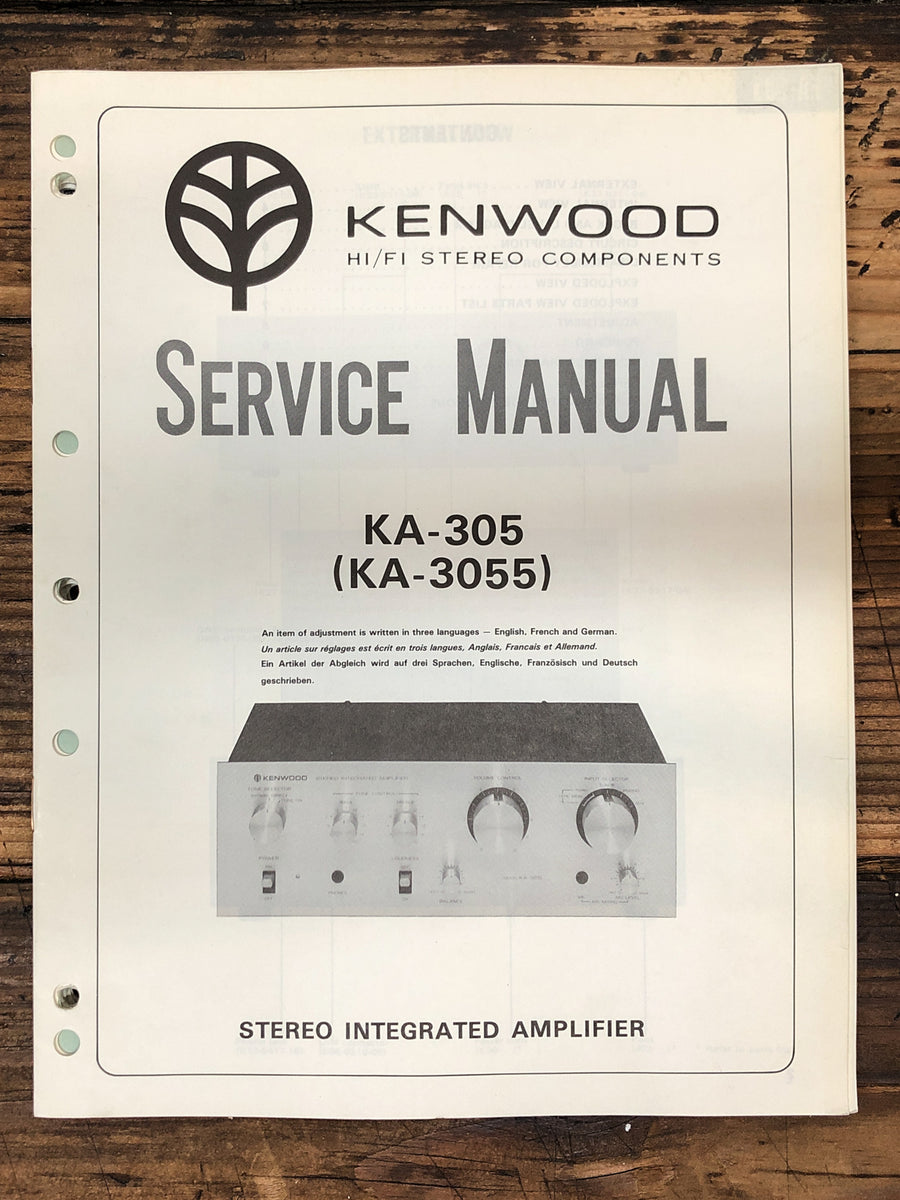 Amplifier Service Manual *Original* – Vintage Audio Store - Vintage ...