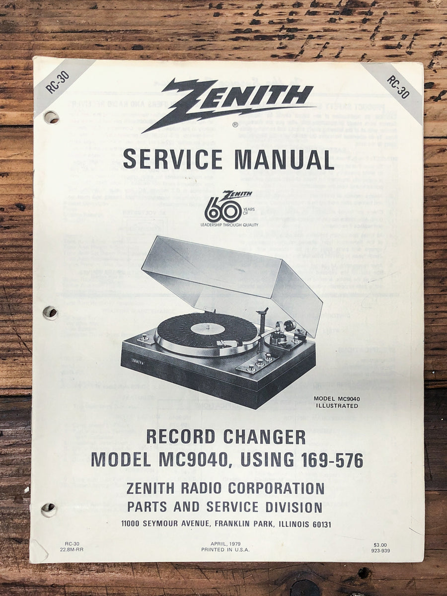 Service Manual *Original* – Vintage Audio Store - Vintage Service ...