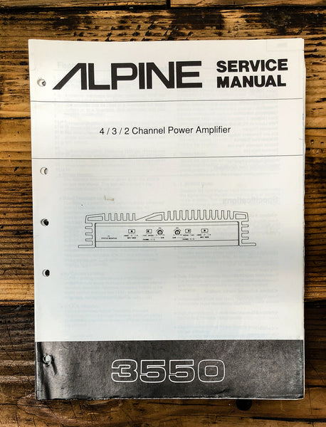 Power Amplifier Service Manual *Original* – Vintage Audio Store ...
