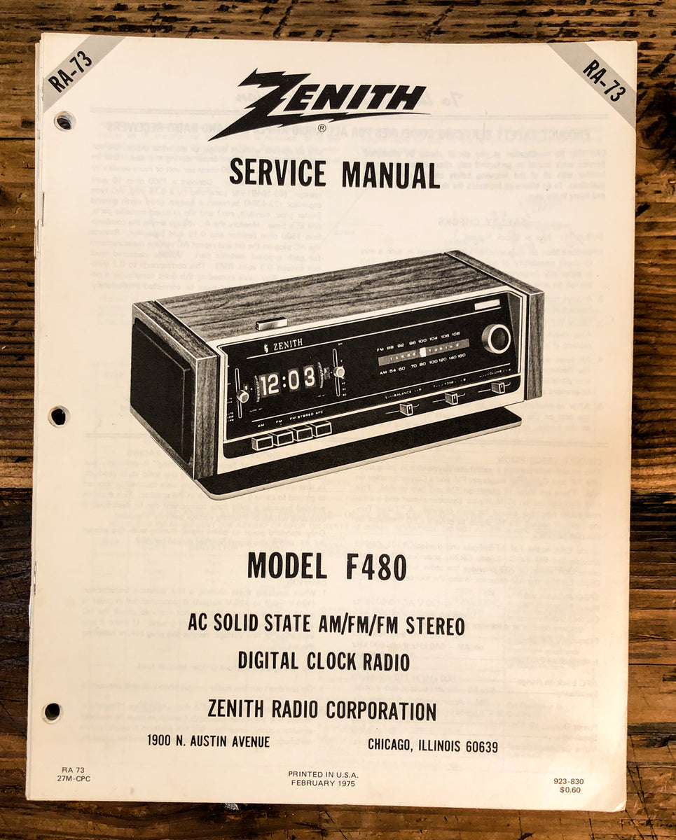 Radio Service Manual *Original* – Vintage Audio Store - Vintage Service ...
