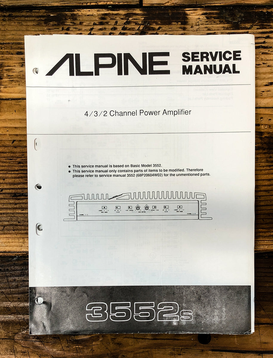 Power Amplifier Service Manual *Original* – Vintage Audio Store ...