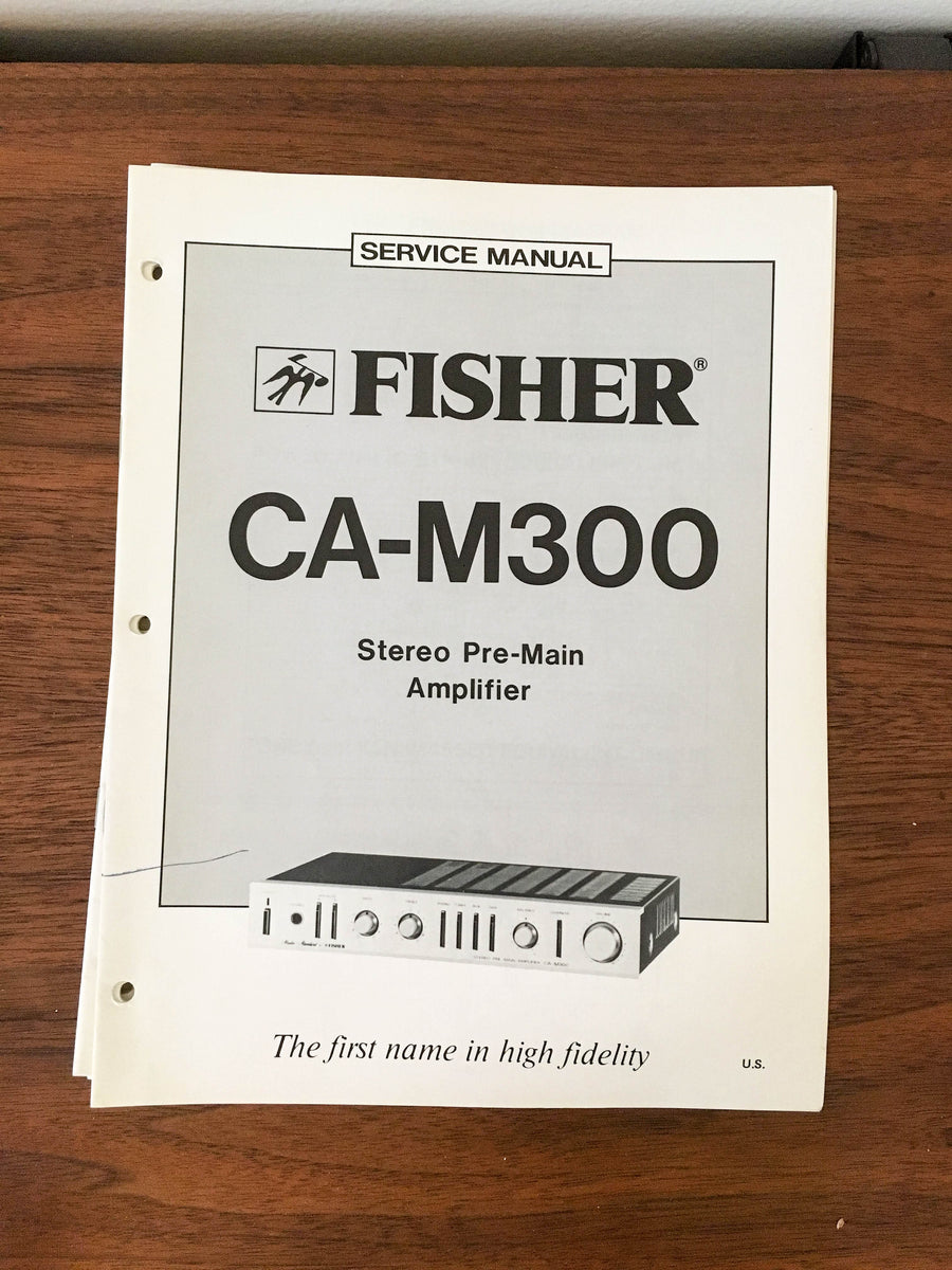 Fisher CD-M300 Stereo Service Manual *Original* – Vintage Audio Store ...