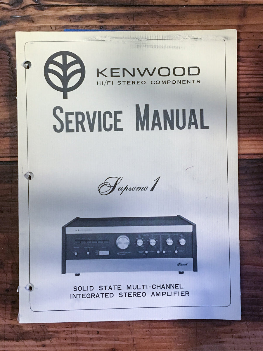 Amplifier Service Manual *Original* – Vintage Audio Store - Vintage ...