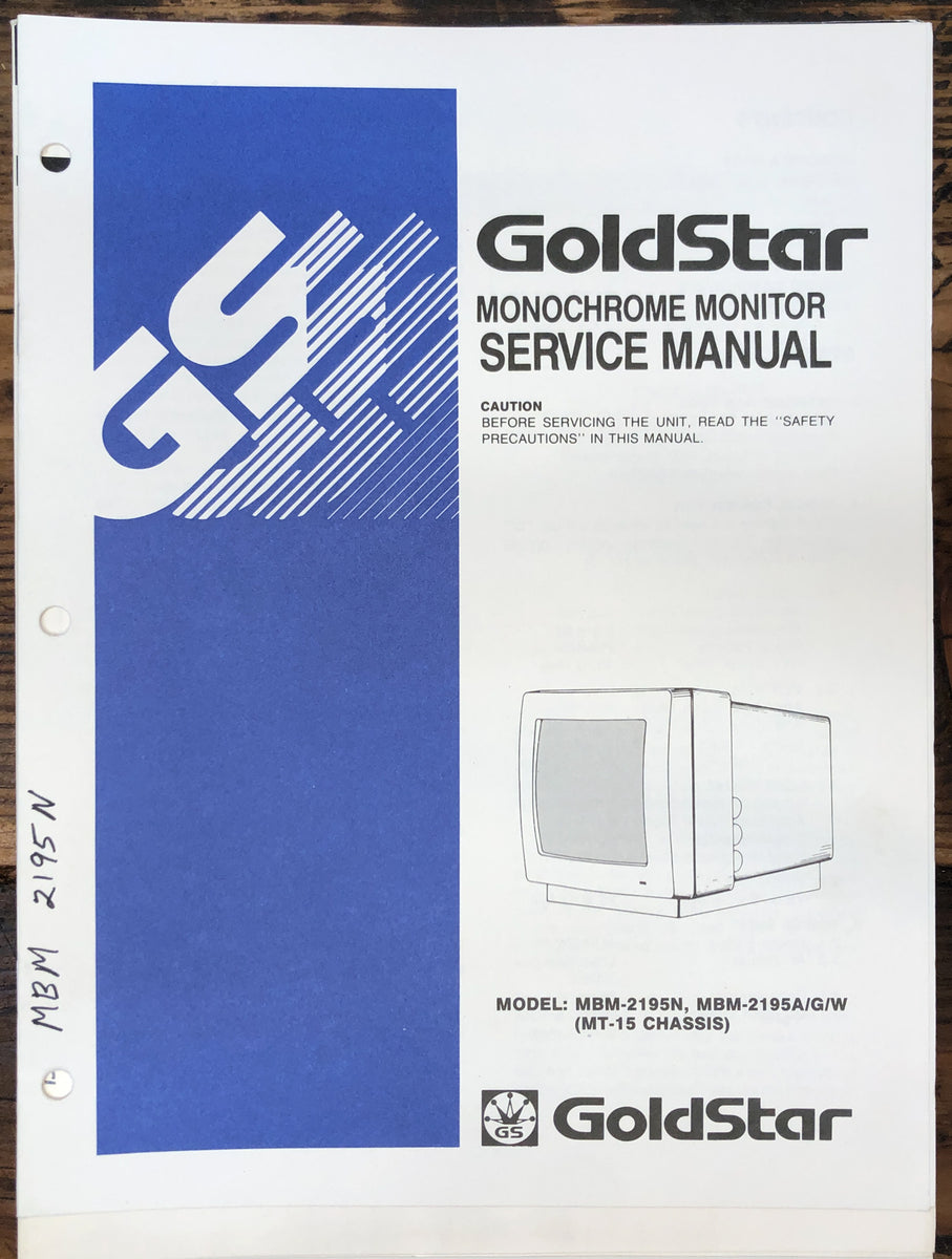 TV / Monitor Service Manual *Original* – Vintage Audio Store - Vintage ...