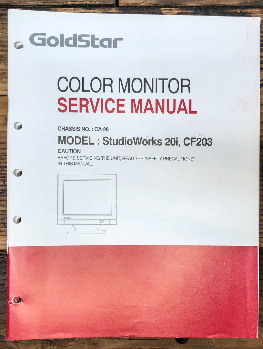 Monitor Service Manual *Original* – Vintage Audio Store - Vintage ...