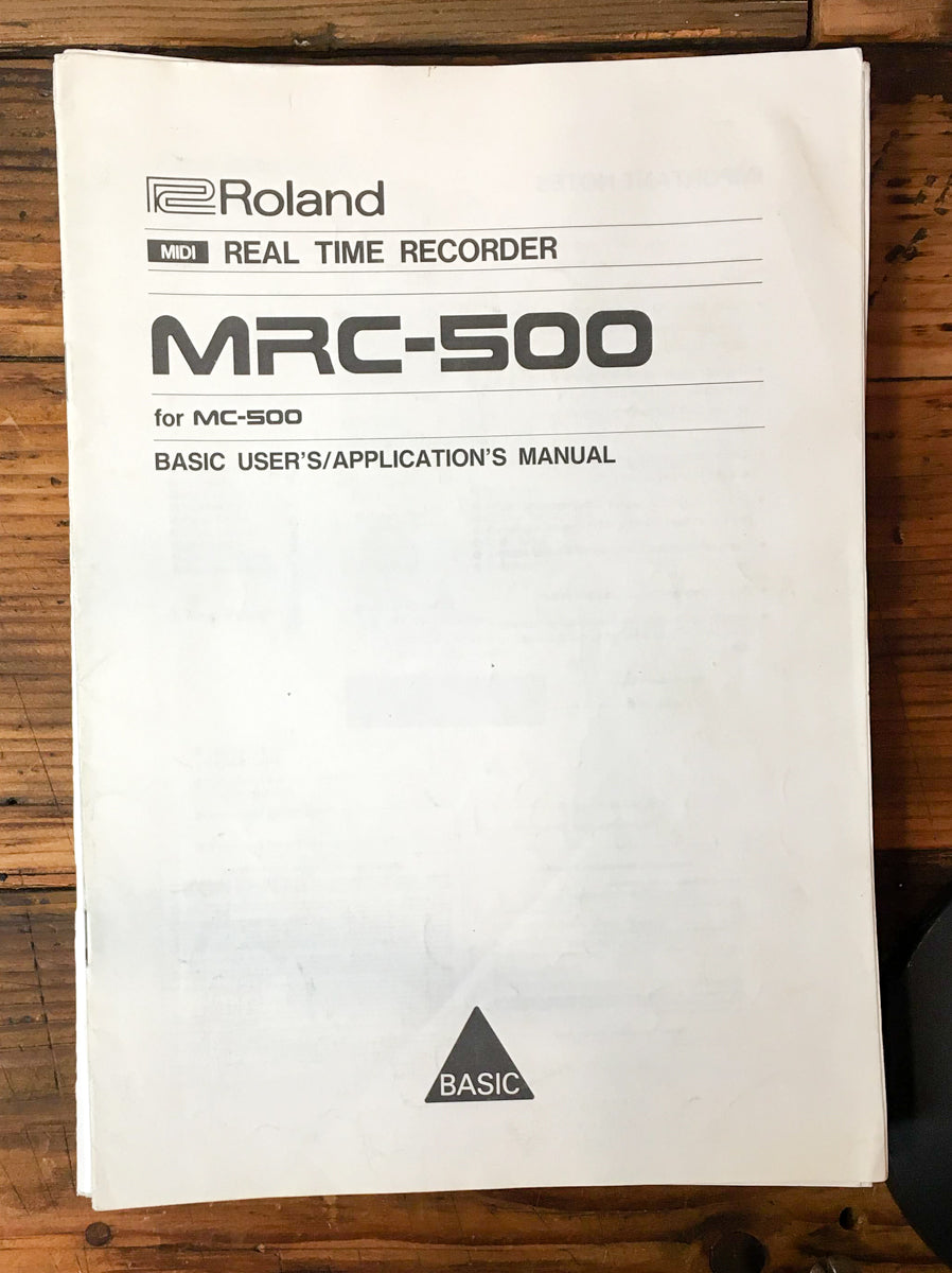 Real Time Recorder Owner / User Manual *Original* – Vintage Audio Store ...