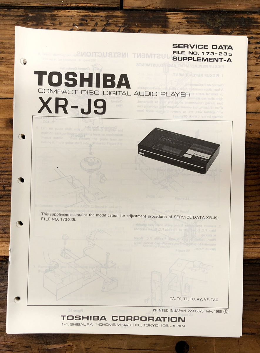 CD DAT Player Service Manual *Original* – Vintage Audio Store - Vintage ...