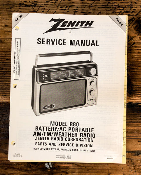 Radio Service Manual *Original* – Vintage Audio Store - Vintage Service ...