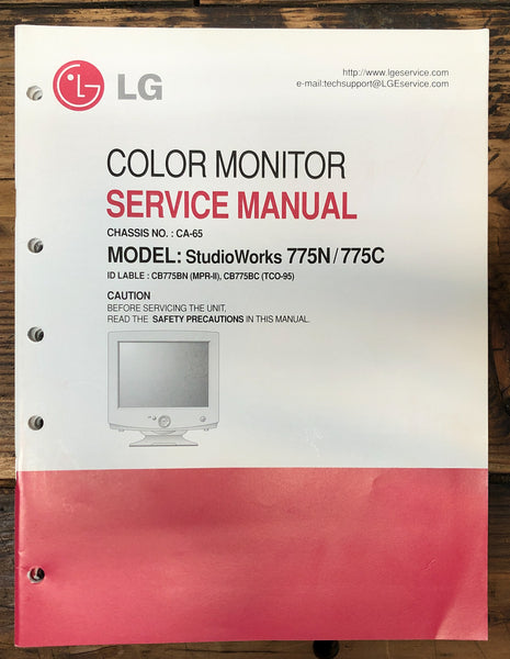 Monitor Service Manual *Original* – Vintage Audio Store - Vintage ...