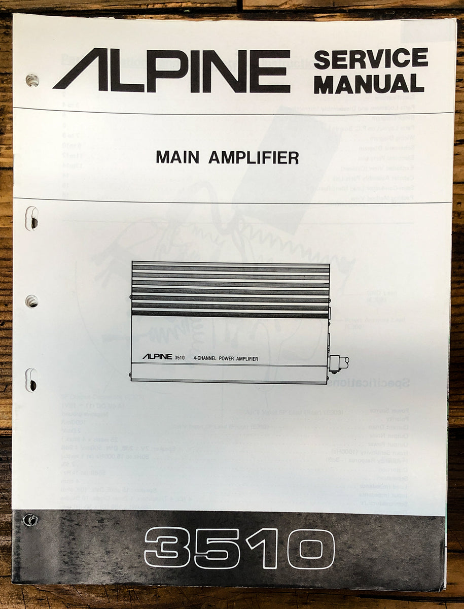 Power Amplifier Service Manual *Original* – Vintage Audio Store ...