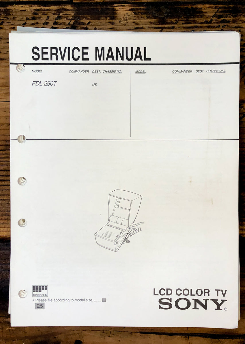 Color TV Service Manual *Original* – Vintage Audio Store - Vintage ...