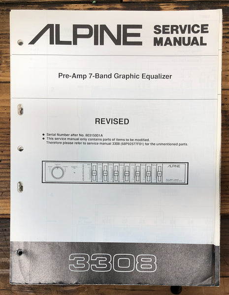 Equalizer Service Manual *Original* – Vintage Audio Store - Vintage ...