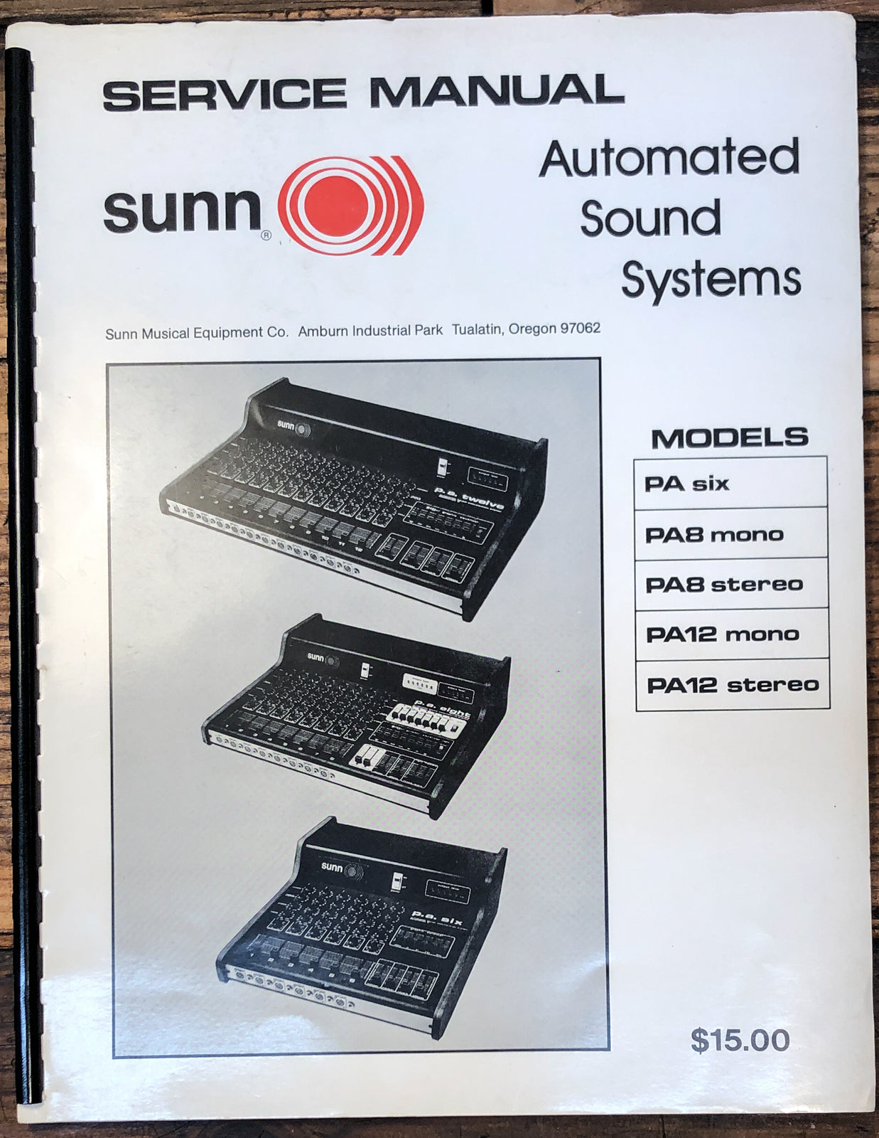 Mixing Console Service Manual *Original* – Vintage Audio Store ...