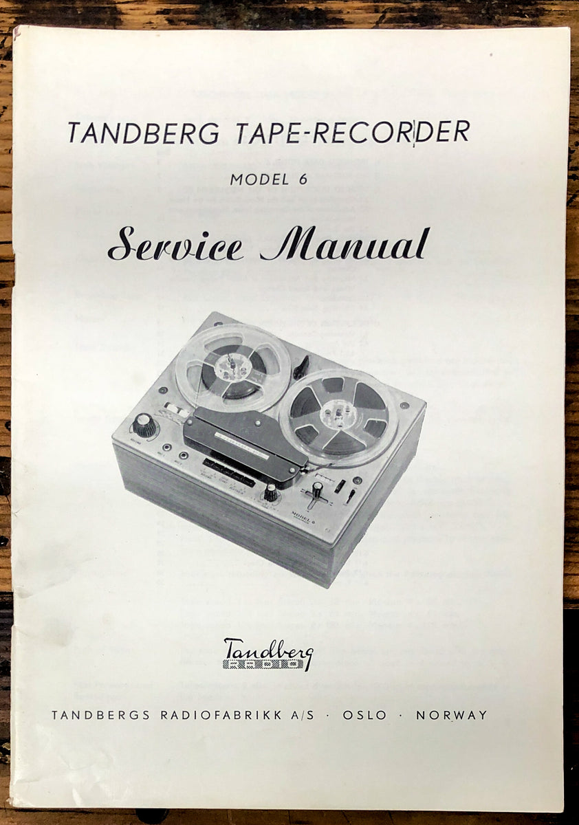 Reel to Reel Service Manual *Original* #2 – Vintage Audio Store ...