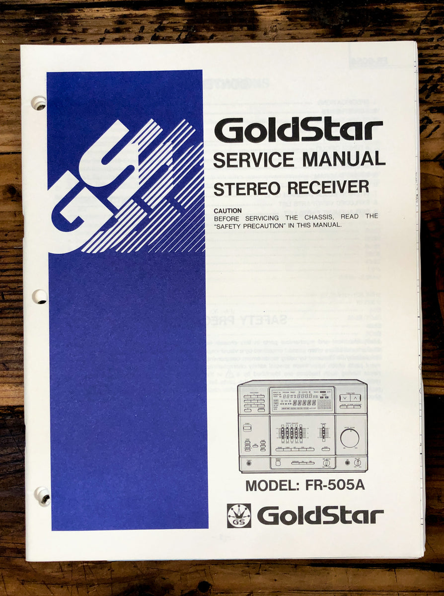 Receiver Service Manual *Original* – Vintage Audio Store - Vintage ...